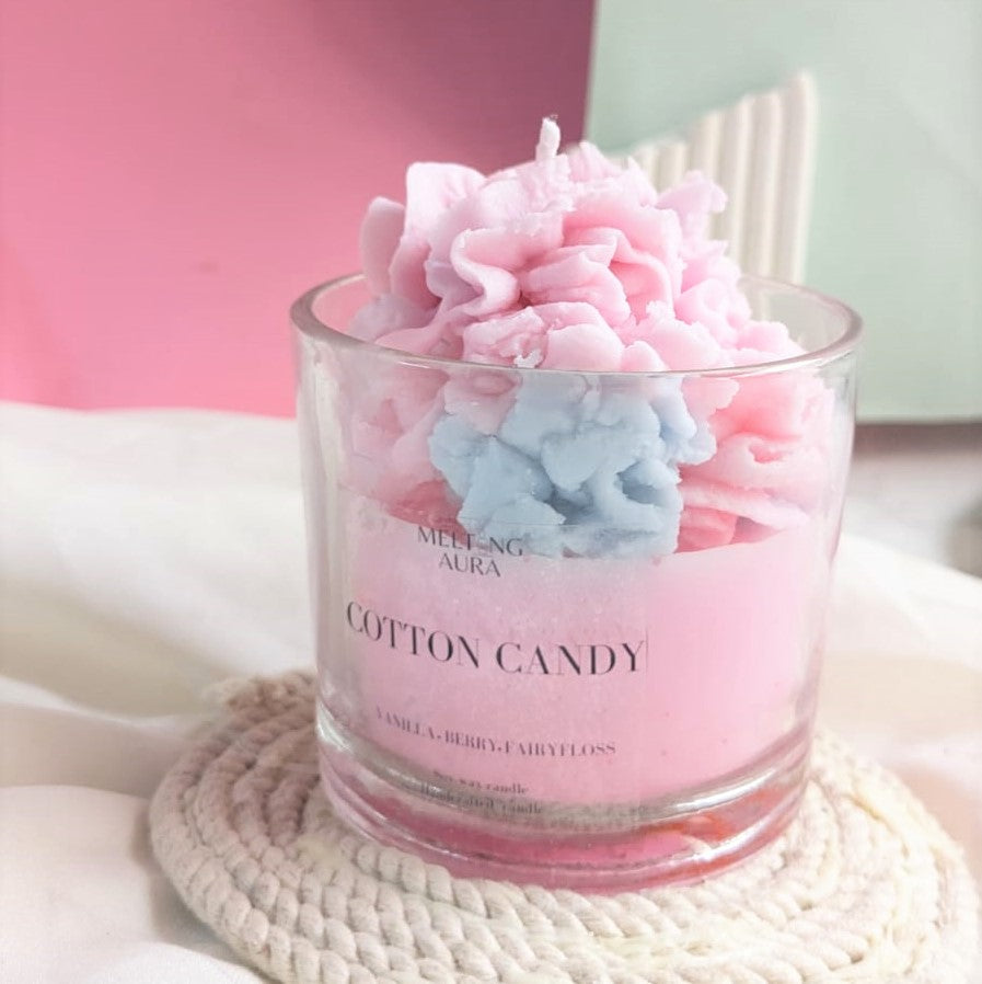 Premium cotton candy candle – Melting Aura