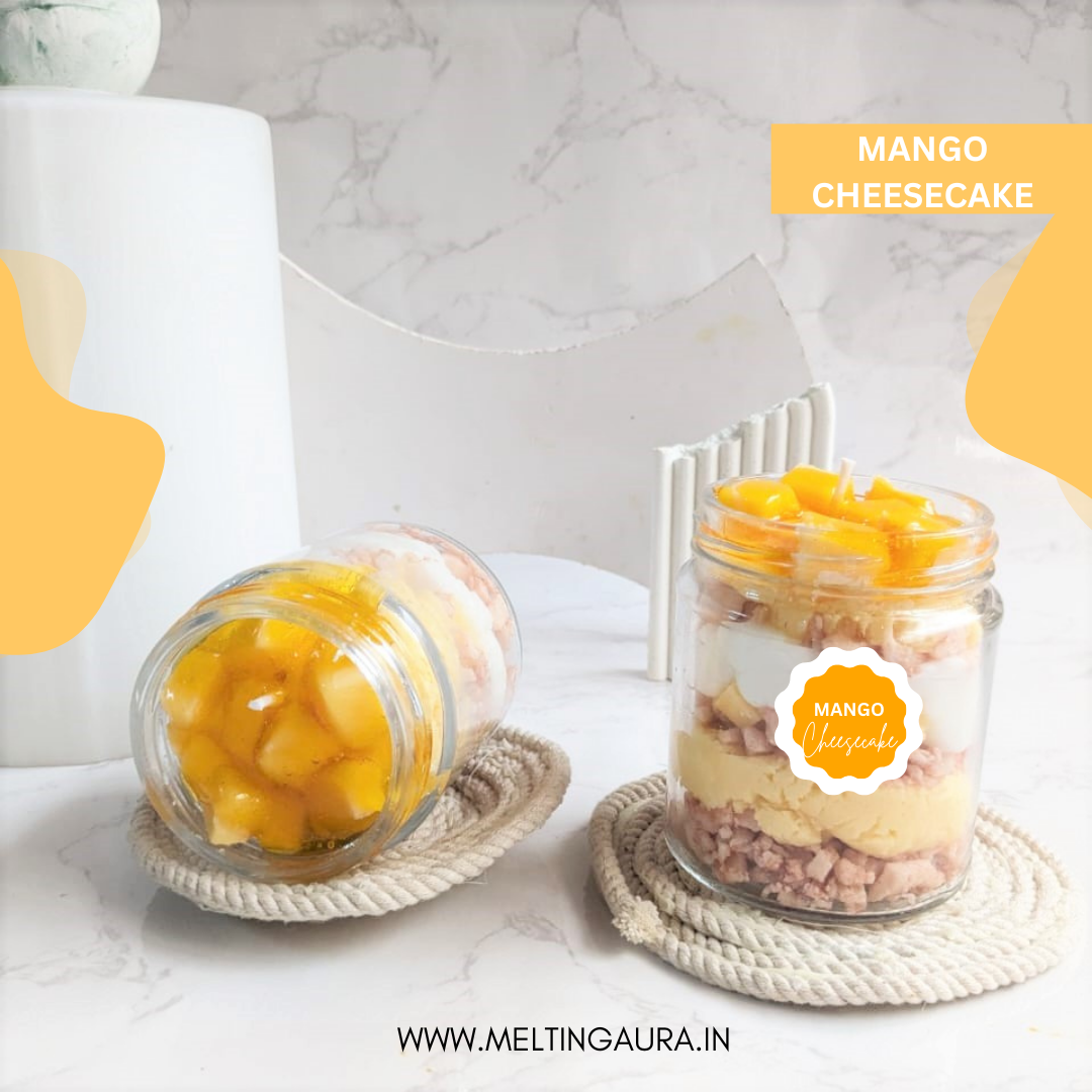 Mango cheesecake -scented candle – Melting Aura